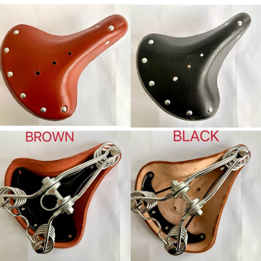 28" Leather Saddle HP012 / SEAT LEATHER BASIKAL TUA / SEAT BASIKAL ...