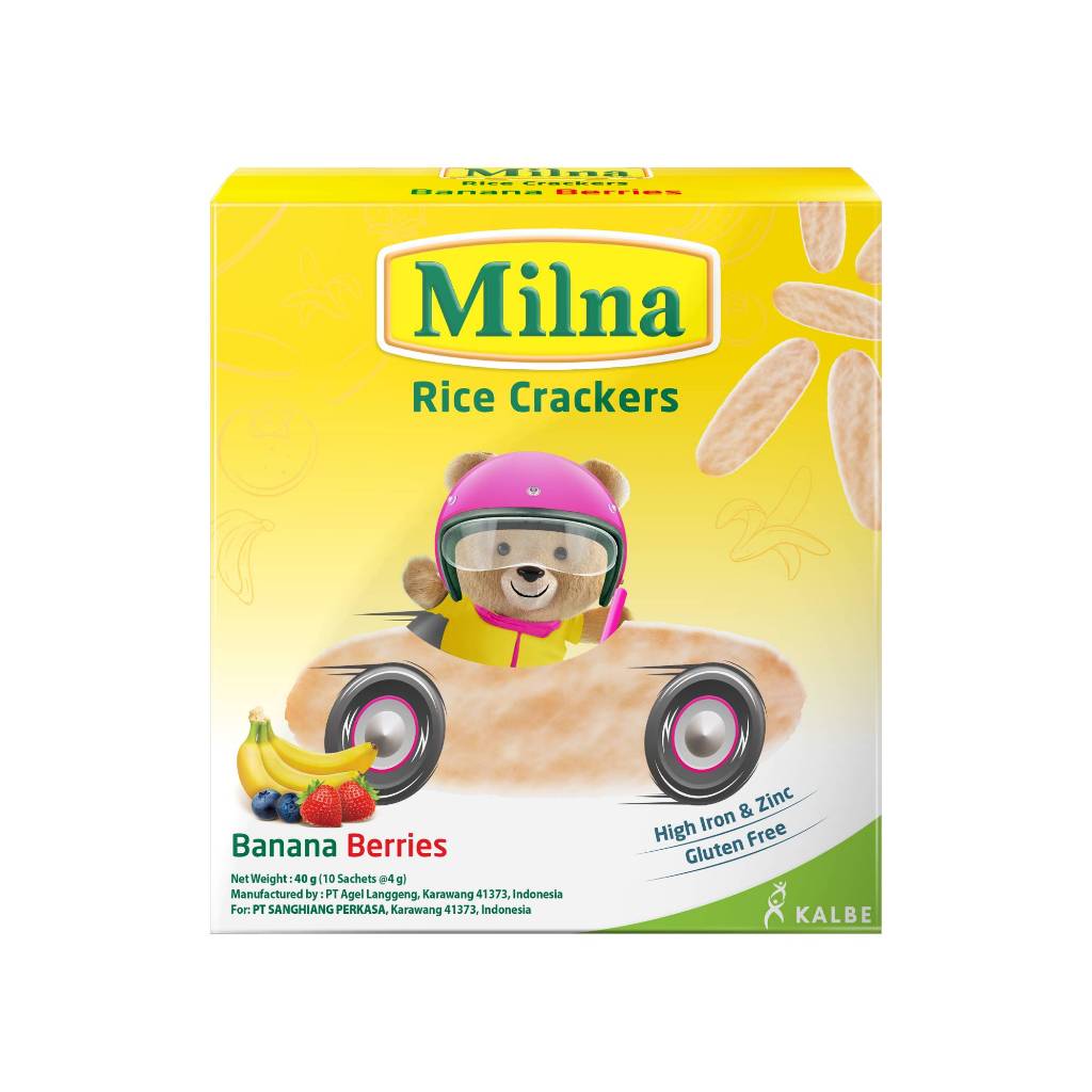 ZÉRA Mom - Milna Rice Crackers Banana Berries 40g | Shopee Malaysia