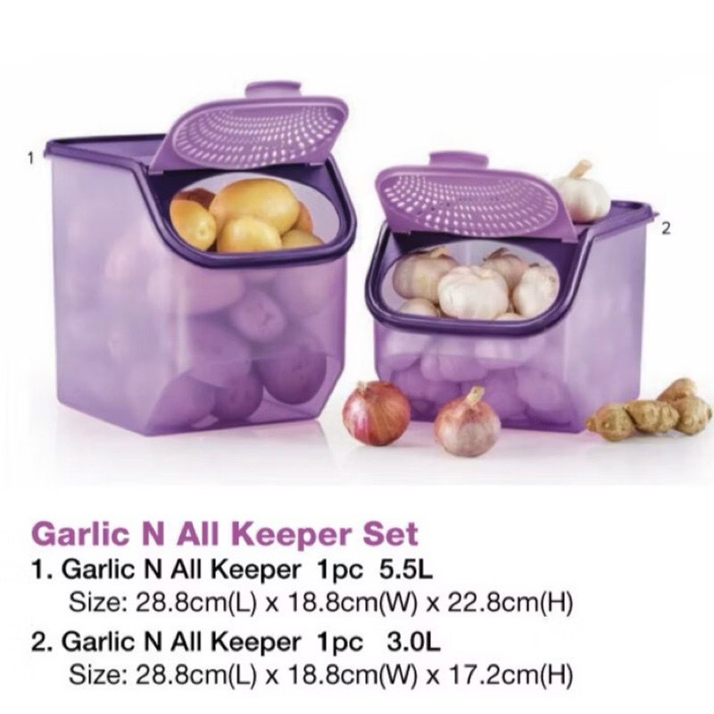 Tupperware Garlic N All Keeper 5.5L (1 pc) | Shopee Malaysia