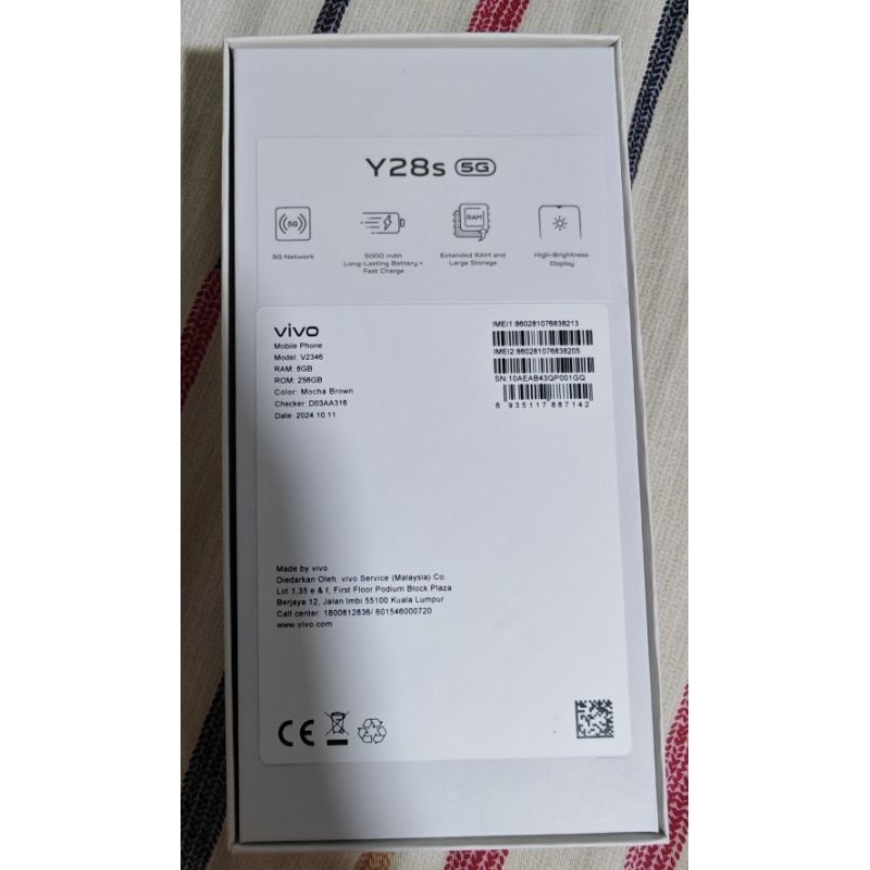 VIVO Y28s 5G 8GB + 256GB | Shopee Malaysia