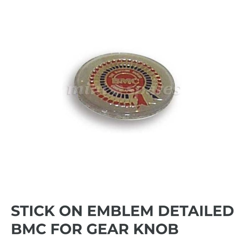 STICK ON EMBLEM DETAILED BMC FOR GEAR KNOB(27.4mm wide) | Shopee Malaysia
