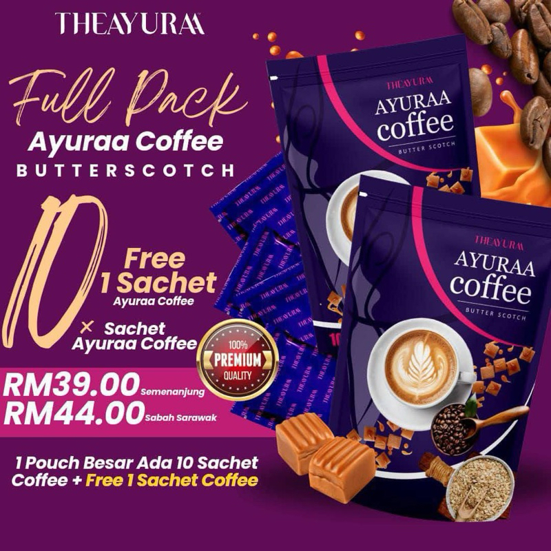 Ayuraa Cofee (10 sachet) | Shopee Malaysia