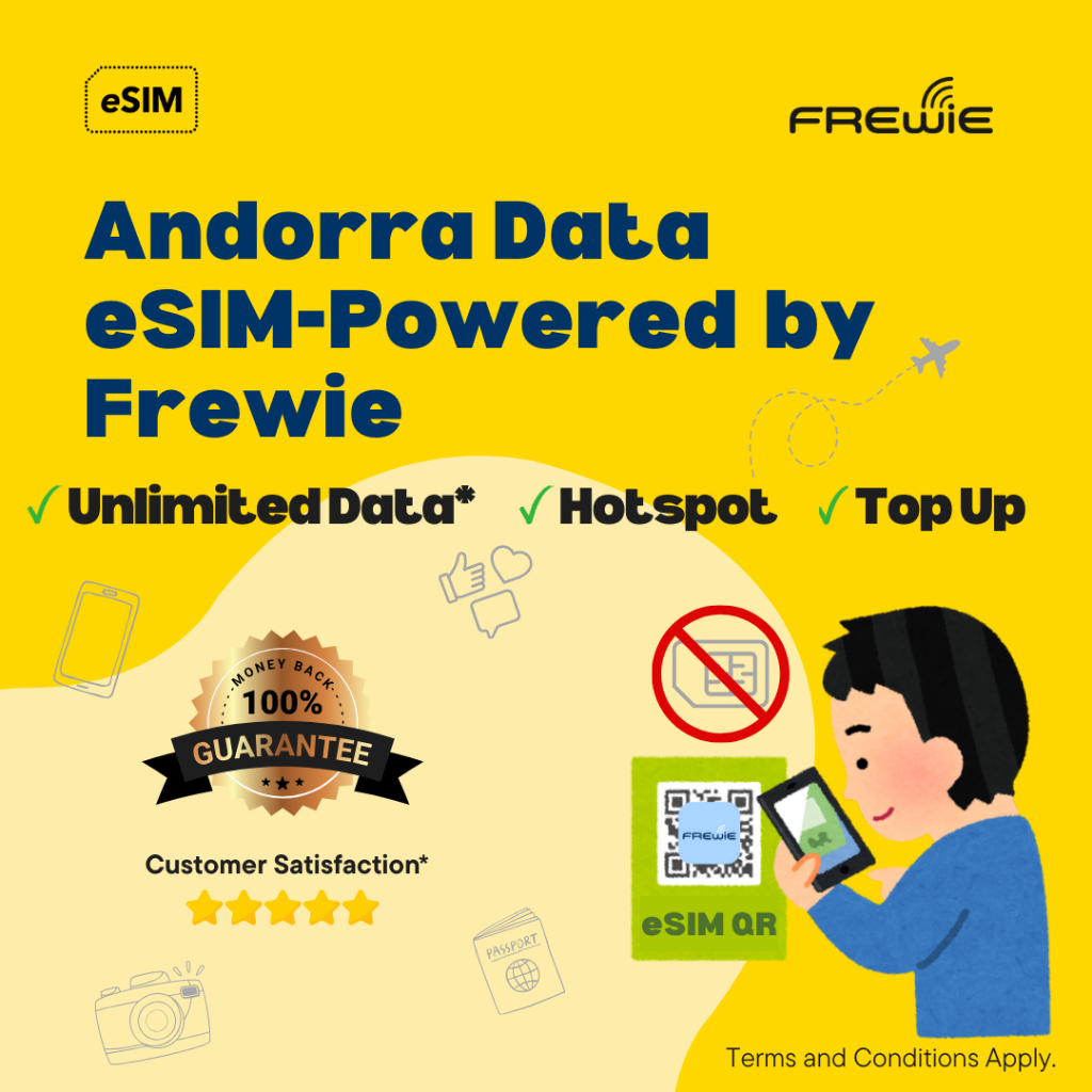 Andorra eSIM Data Roaming | Unlimited Data | Topup Available | QR Code ...