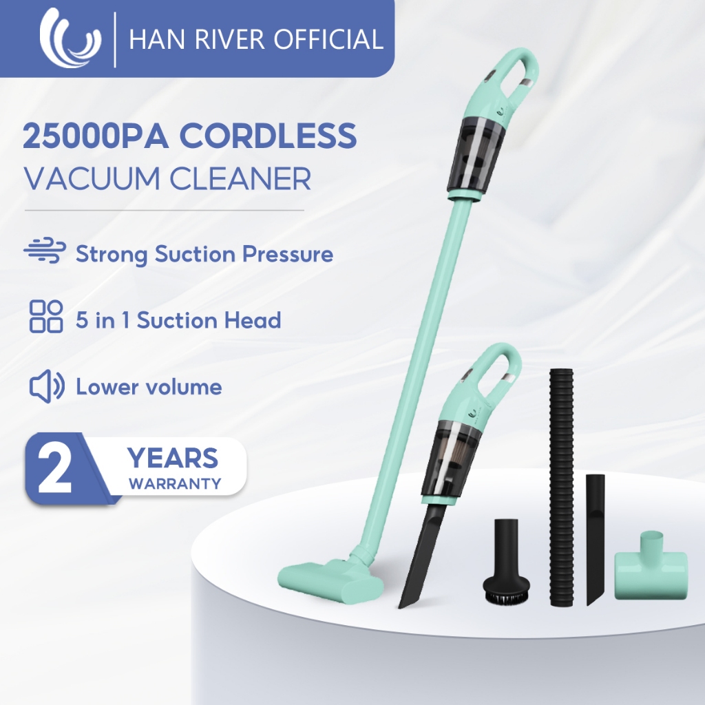 HAN RIVER Cordless Vacuum Cleaner 5 IN 1 25000Pa Strong Suction ...