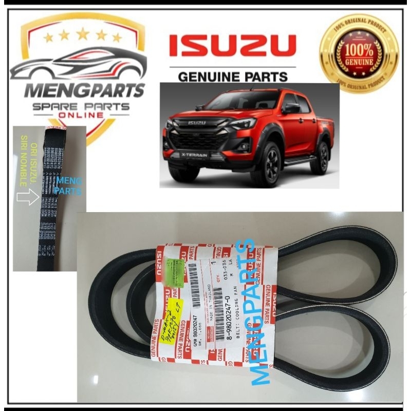 ORIGINAL ISUZU D MAX RG01 3.0 4JJ3 FAN BELT ALTERNATOR BELT 7PK1070 8 ...