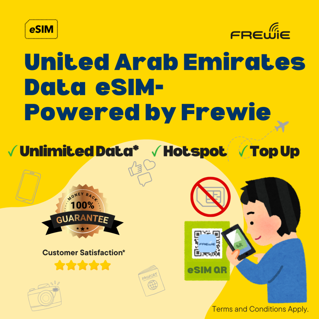 United Arab Emirates eSIM Data Roaming | Unlimited Data | Topup ...