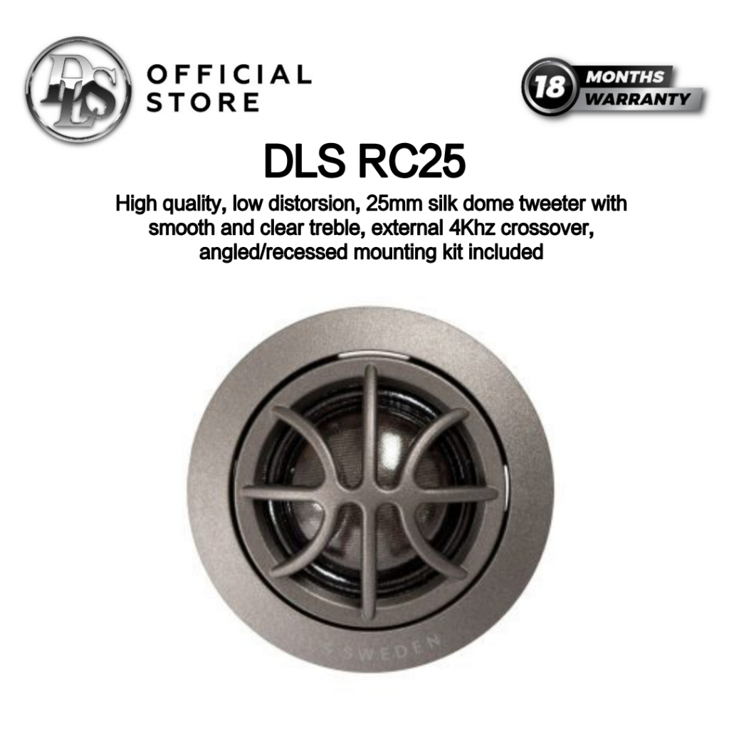DLS RC25 25MM SILK DOME TWEETER | Shopee Malaysia