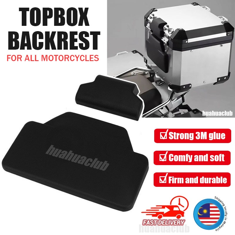 Upgrade🔥Motorcycle Top Box Backrest Pad Cushion for 45L 55L 65L Top Box ...