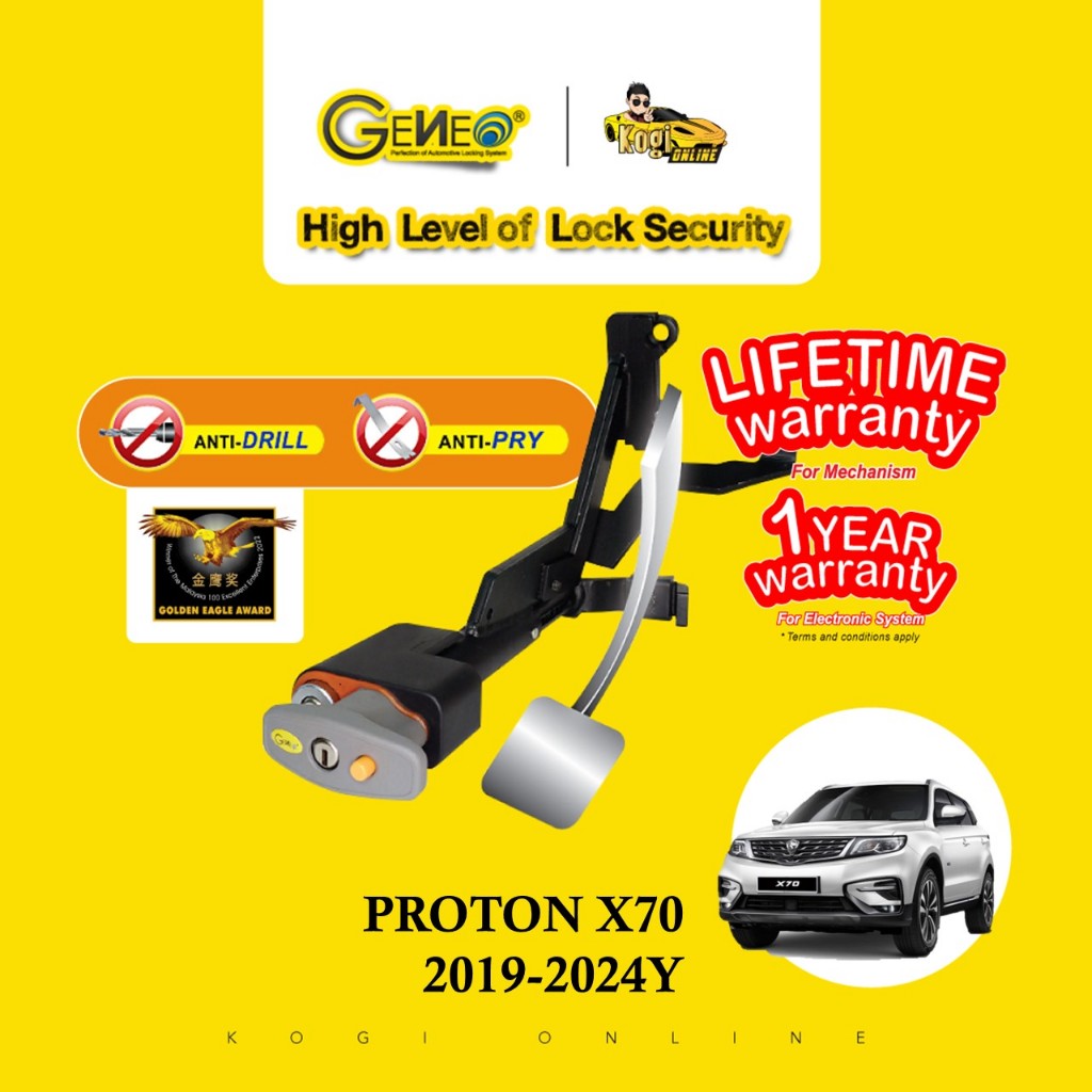 Geneo Pedal Lock - Proton X70 2019-2024y (Auto) | Shopee Malaysia
