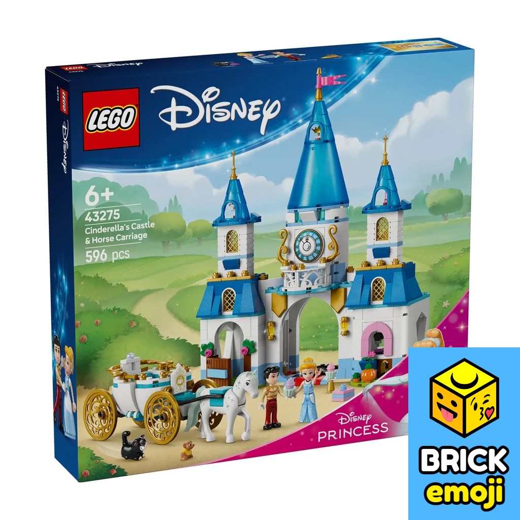 LEGO 43275 Disney Princess Cinderella’s Castle & Horse Carriage ...