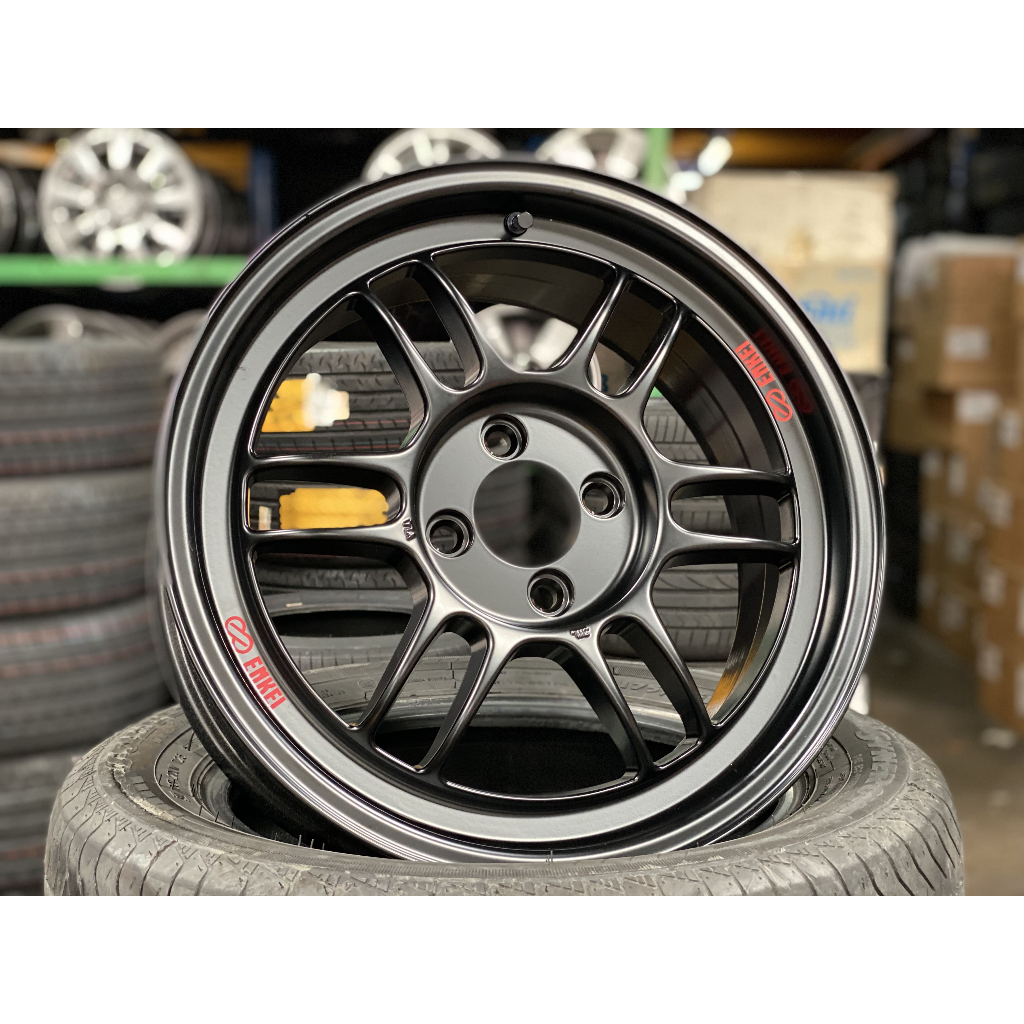 NEW 16X7J Enkei RPF1 Japan Rim (set of 4) Black 4X100 for City Jazz Vios Yaris Myvi Mazda 2 ...