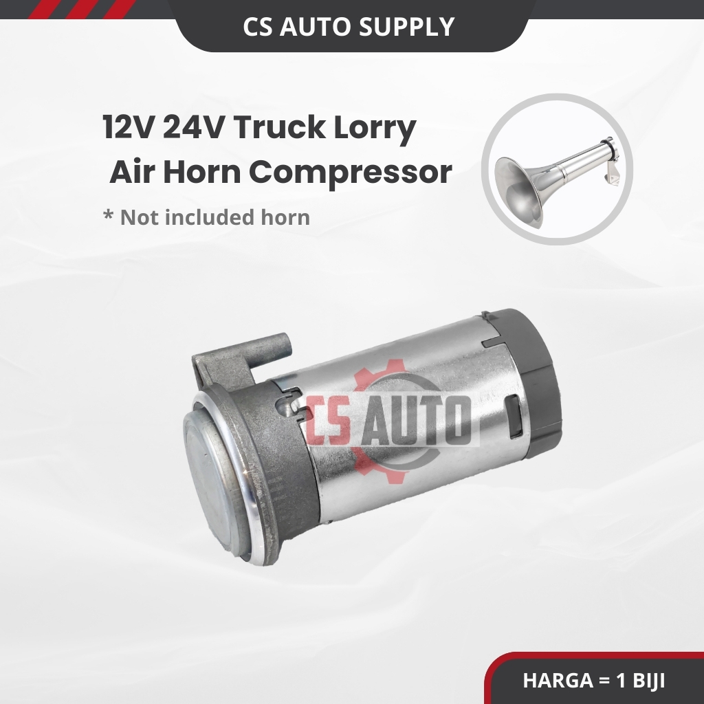 CS Universal Super Loud Air Horn Compressor for Truck12V or 24V ...