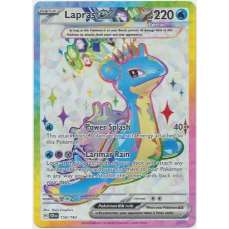 Pokemon tcg Lapras ex - 158/142 - Full Art Secret Rare Scarlet & Violet ...