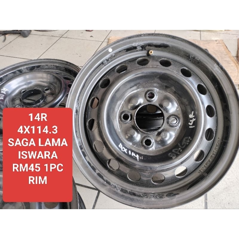 USED RIM BESI 14 INCH SAGA LAMA ISWARA ( MATRIX AVANZA C22) RM48 1BIJI ...
