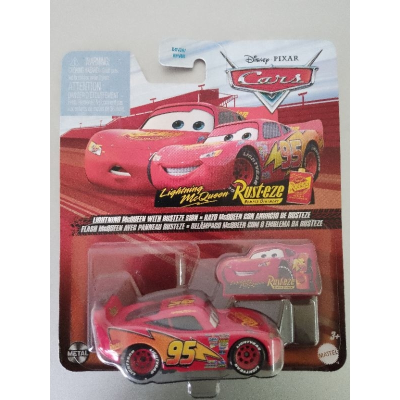 Disney Pixar Cars Lightning McQueen with Rusteze Sign | Shopee Malaysia