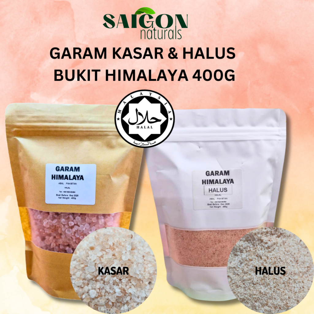 Saigon Naturals Garam Himalaya Original Halus Kasar Pink Himalaya Fine ...