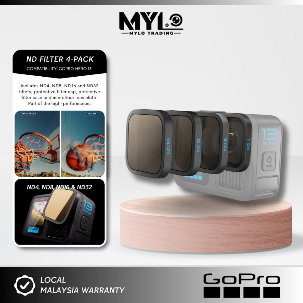 (READY STOCK) - GoPro ND Filter 4-Pack (ND4/ND8/ND16/ND32) for HERO13 ...
