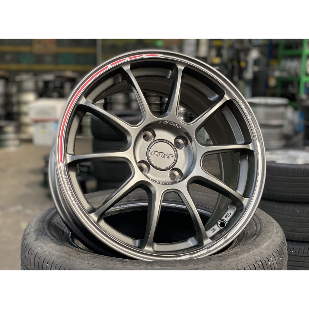 NEW 16X7J AOW ZE40 Time Attack Rim (set of 4) Gunmetal 4X100 for City Jazz Vios Yaris Myvi Mazda ...