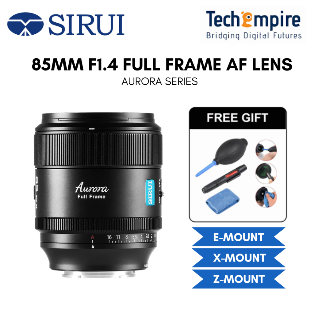 SIRUI AURORA Series 85mm F1.4 Full-frame Autofocus Lens For Sony E-Mount / Nikon Z-Mount ...