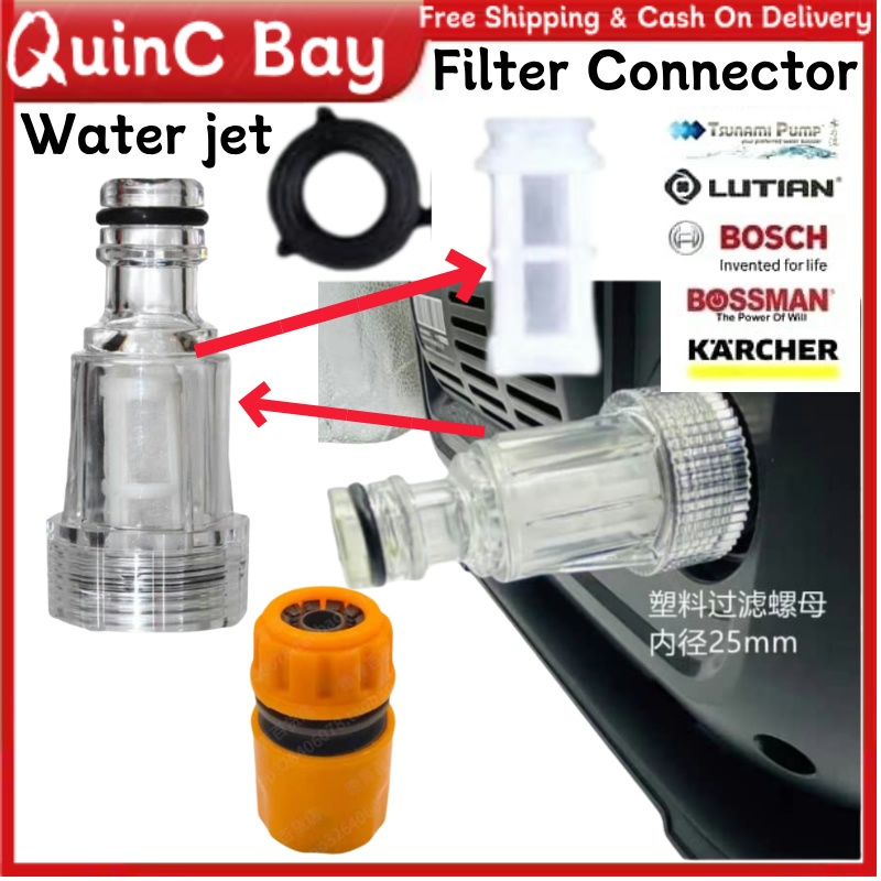 Water Jet High Pressure Filter Connector Inlet Kit Adapter BOSSMAN ...