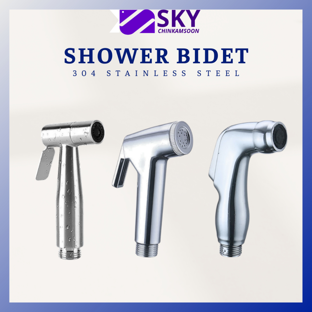 Chrome ABS Sprayer Handheld Toilet Bidet Hand Spray Bidet Nozzle ...
