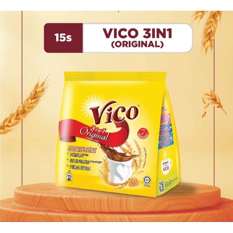 Vico 3in1 Original Chocolate Malt Drink 32gram | Shopee Malaysia