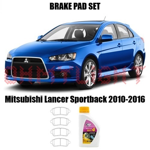 (𝑩𝑹𝑨𝑵𝑫 𝑷𝑺𝑻) Brake Pad Set (Ceramic) Front for Mitsubishi Lancer ...
