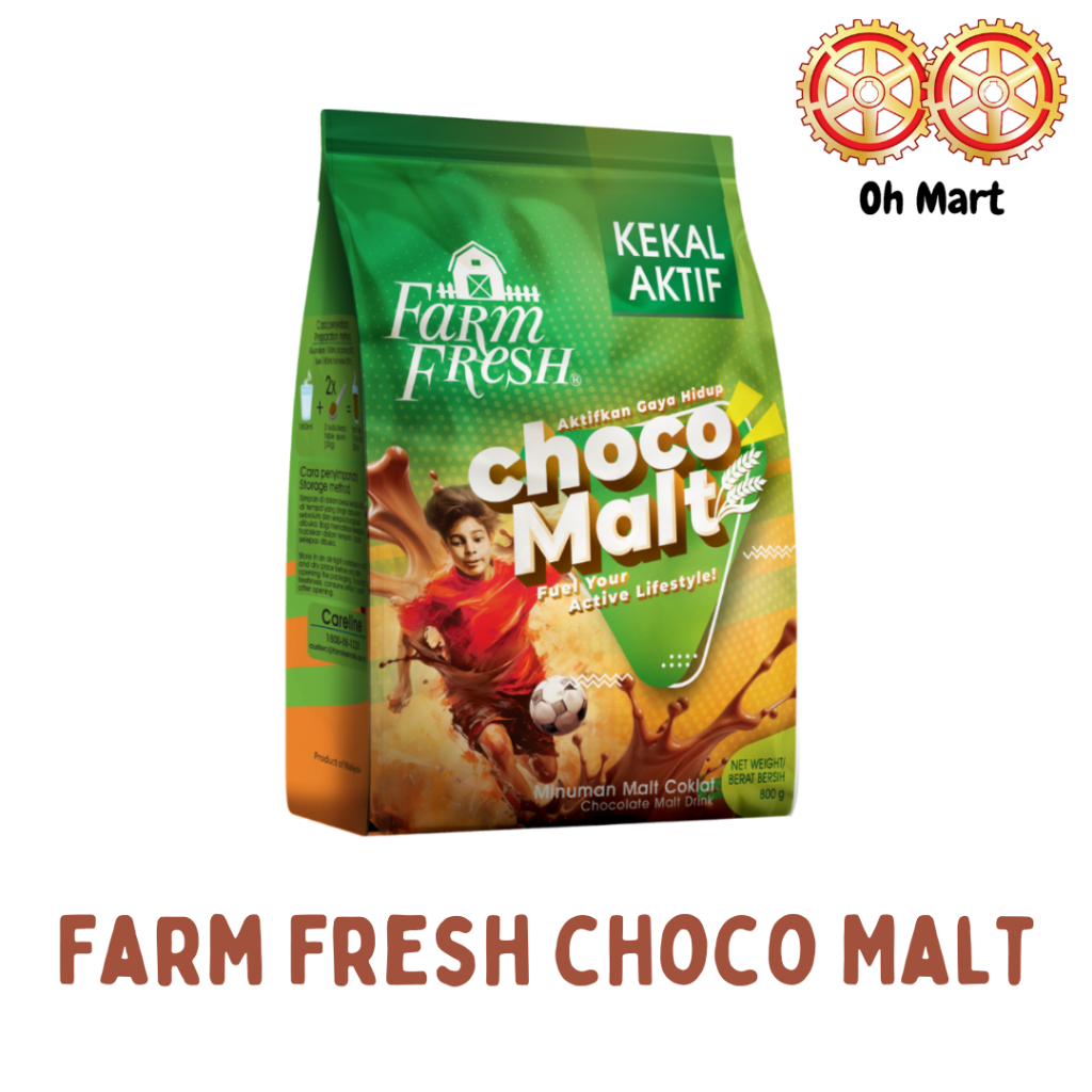 Farm Fresh Choco Malt Kekal Aktif- 800G | Shopee Malaysia