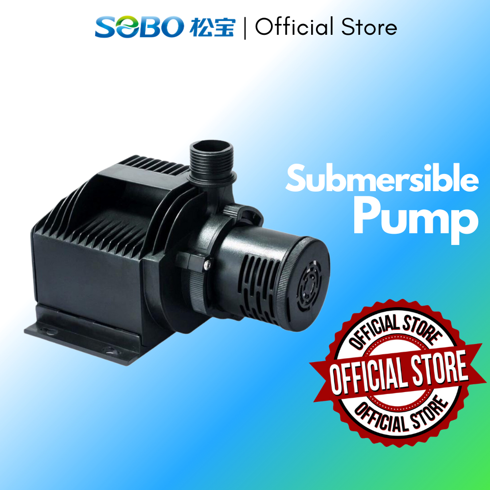 SOBO WP-6800 60W AQUARIUM SUBMERSIBLE PUMP POWER FULL SUBMERSIBLE POND PUMP | Shopee Malaysia