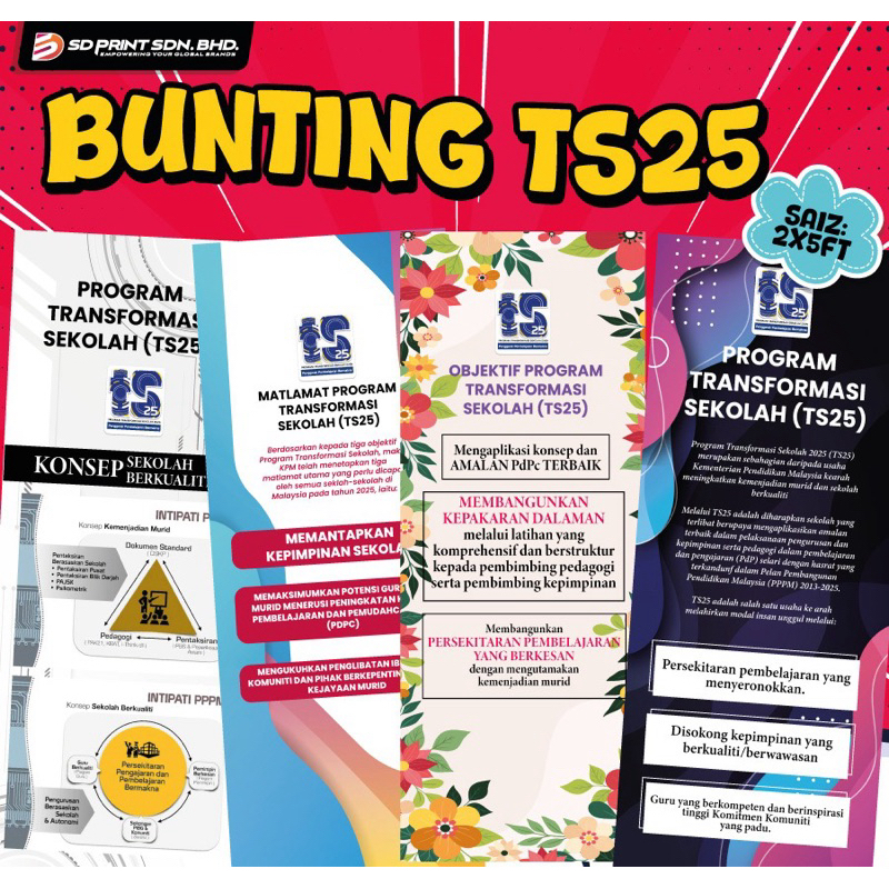 BANNER SEKOLAH PROGRAM TS25 (READY STOCK) | Shopee Malaysia