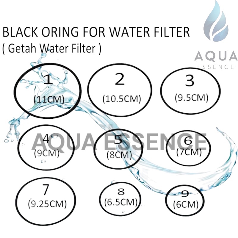 Black O-Ring Rubber Water Filter ( 9 size Available ) For Home Water ...