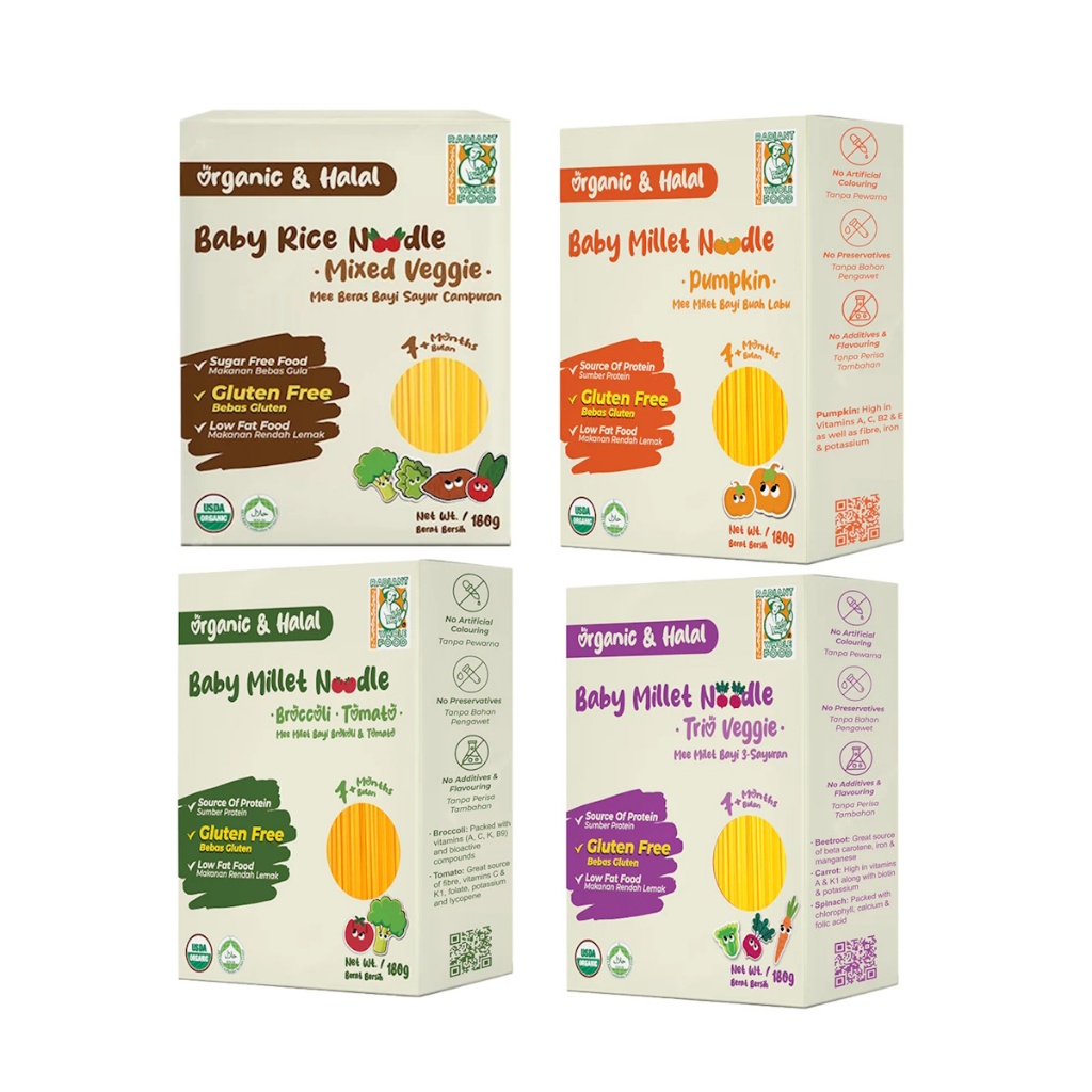 Radiant Whole Food Gluten Free Baby Millet Noodle 180g | Shopee Malaysia
