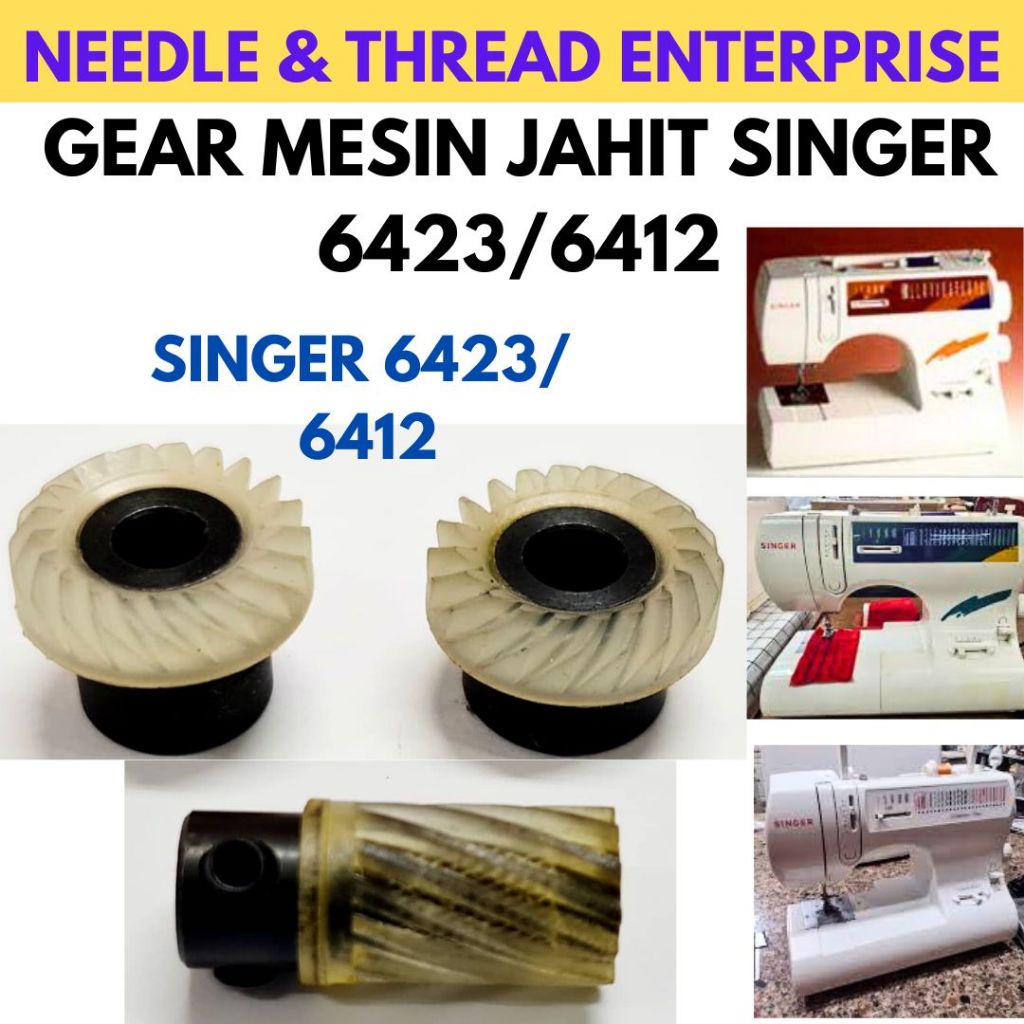 GEAR MESIN JAHIT SINGER 6423 6412 / SINGER SEWING MACHINE GEAR / SPARE ...