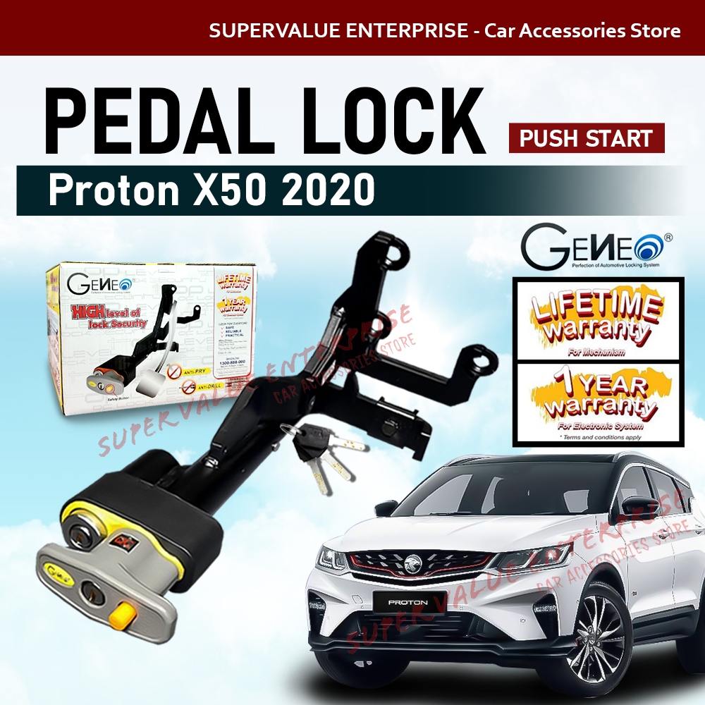 PROTON X50 2020 PUSHSTART GENEO Pedal Lock Double Lock Brake Lock ...