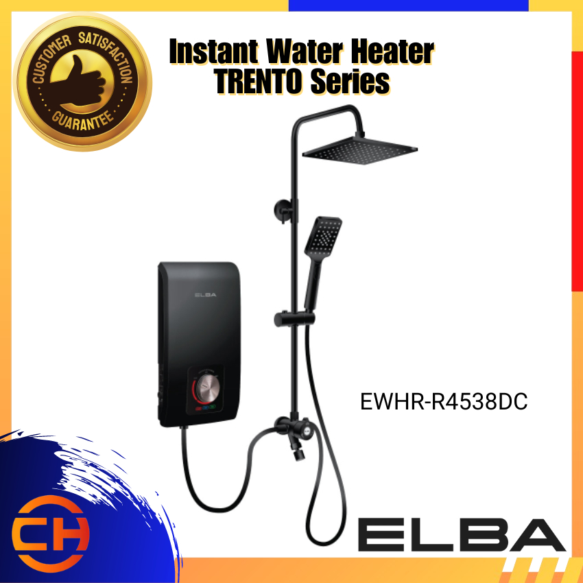 ELBA TRENTO Series Instant Water Heater with DC Pump and Rainshower ...