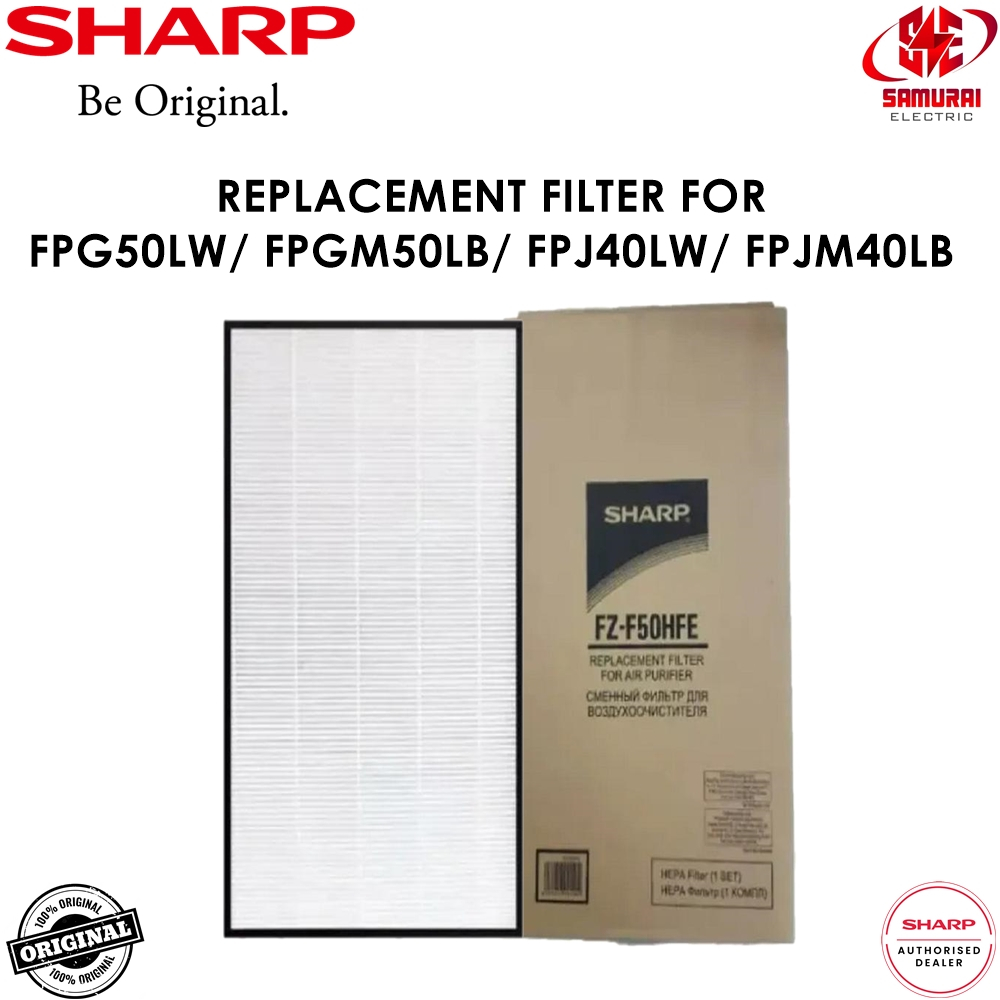 Sharp Replacement Filter FZF50HFE For Air Purifier FPG50LW, FPGM50LB ...