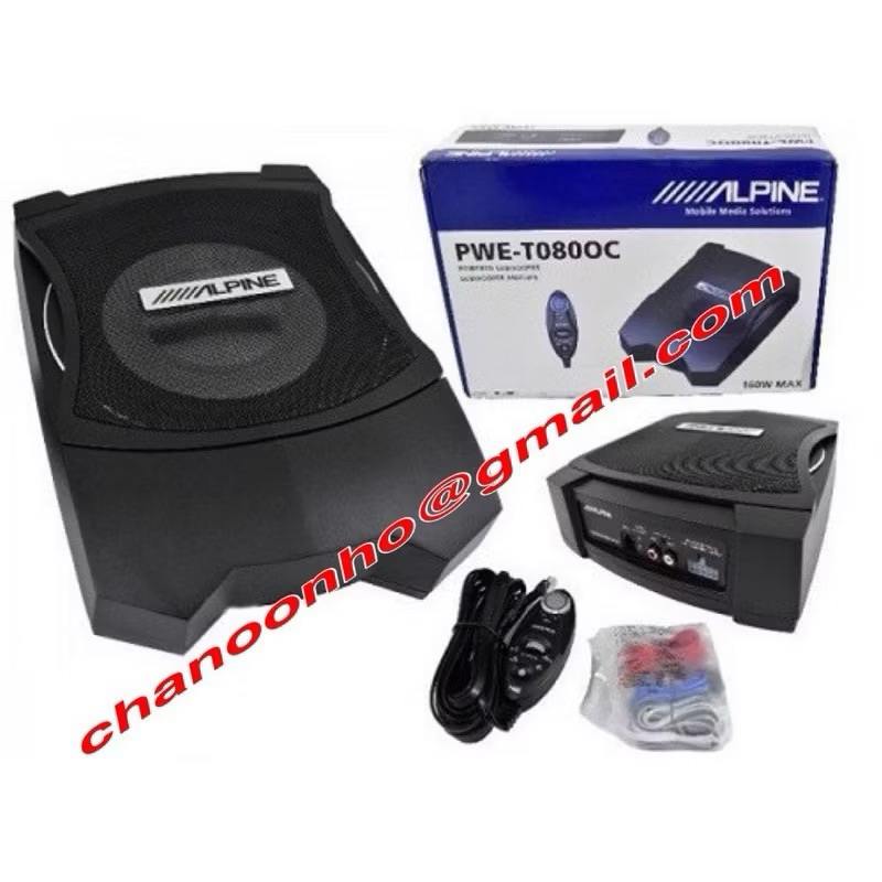 Alpine Active Subwoofer Underseat Woofer PWE-T080OC Car Audio Hifi ...