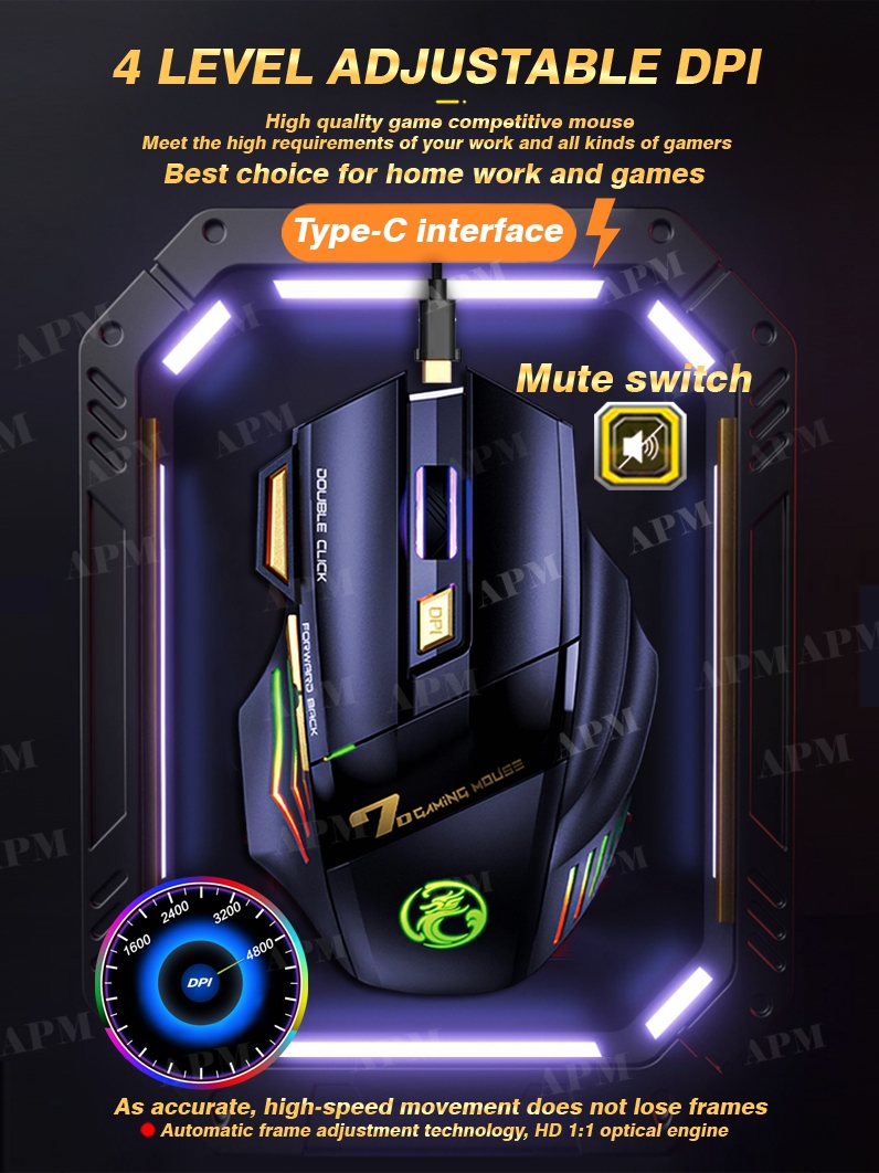 🔥100% Qualified Authentic🔥Gaming Wireless Silent Rechargeable Mouse ...