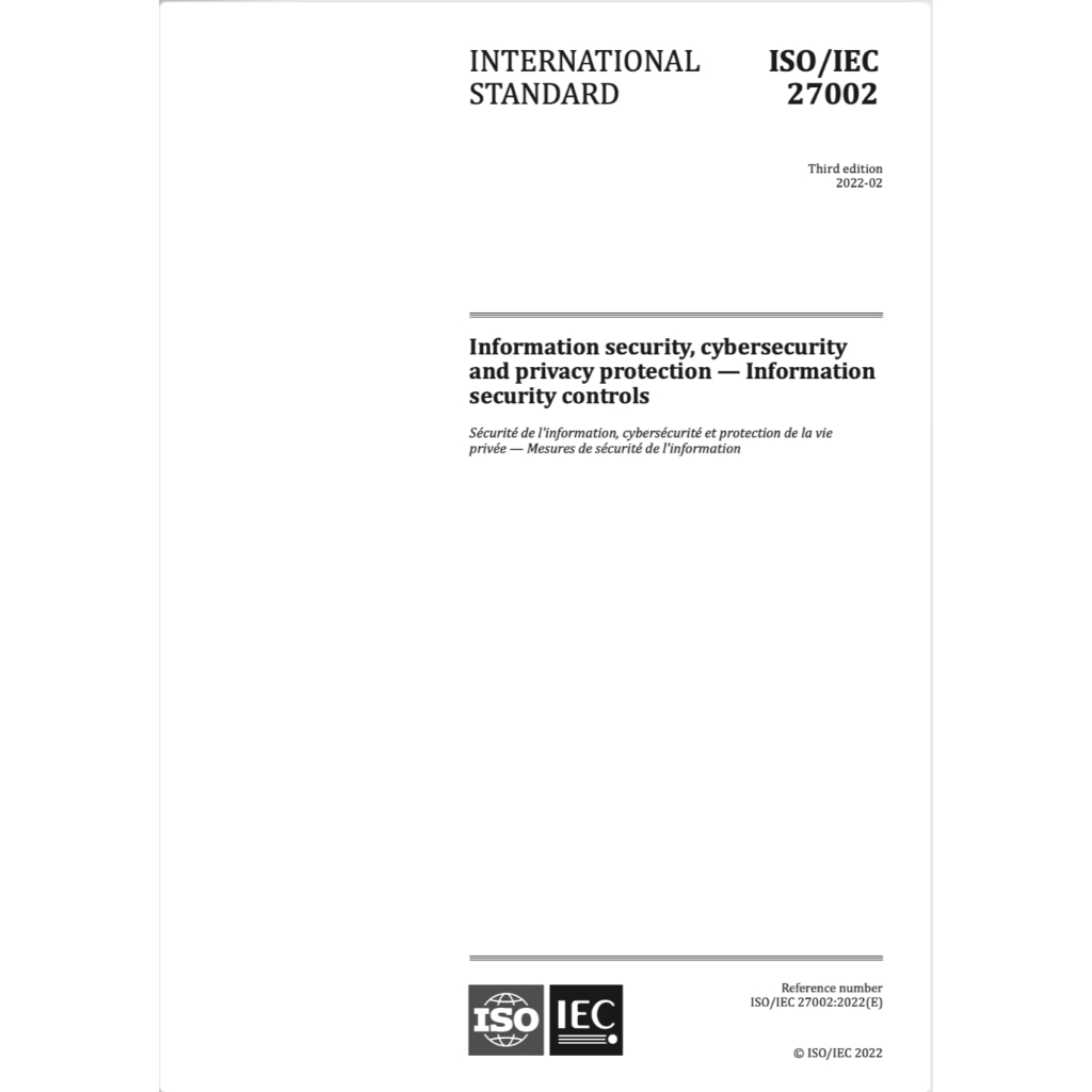 ISO IEC 27002 Information security, cybersecurity and privacy protection — Information security ...