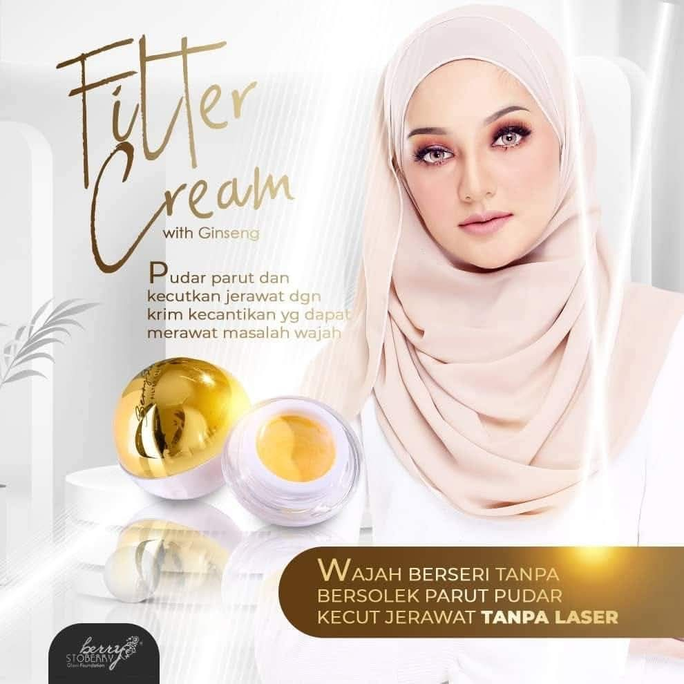 🌹FILTER CREAM GINSENG 5g BY BERRY STOBERRY 🔥 | Shopee Malaysia