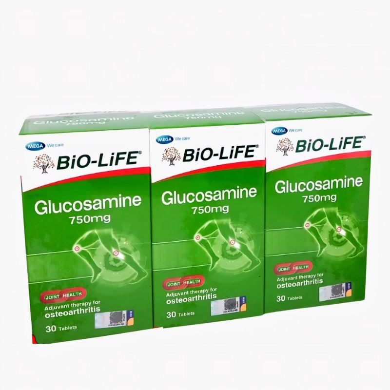 Biolife Glucosamine 750mg 30 Tablets x 3 Bottles (Exp 02/2026) | Shopee ...