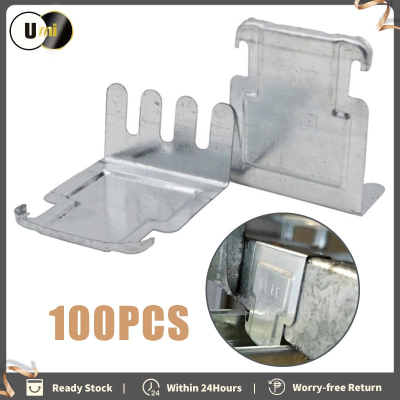 100pcs W Clip Double Furring Clip Wclip Metal Furring Wall Clip Ceiling ...