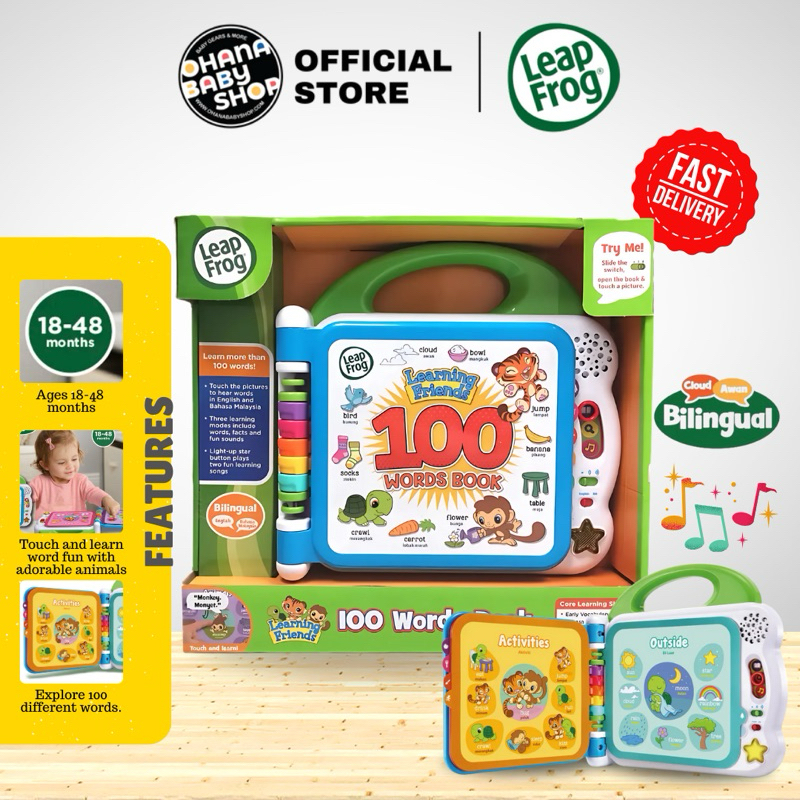 LeapFrog Learning Friends 100 Words Book | English & Bahasa Malaysia ...