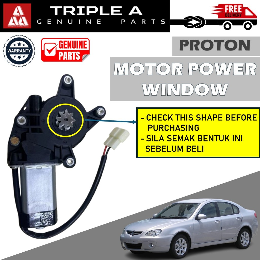 PROTON PERSONA OLD Power Window Motor Front Rear Left Right Door Gear ...