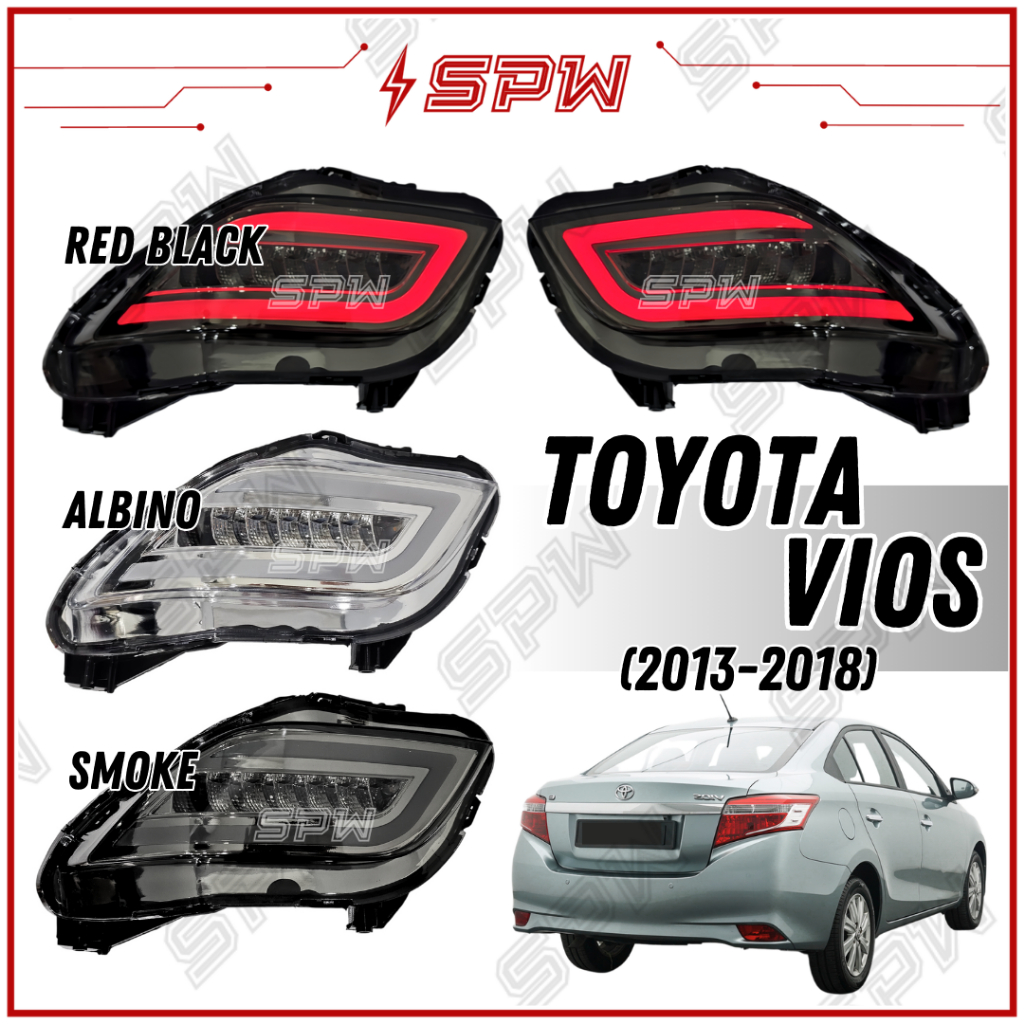 Toyota Vios NCP150 (2013-2018) Rear Bumper Reflector LED Daylight DRL ...