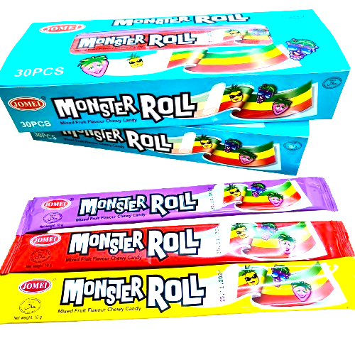 Monster Roll Mixed Fruit Chewy Candy (HALAL) | Shopee Malaysia