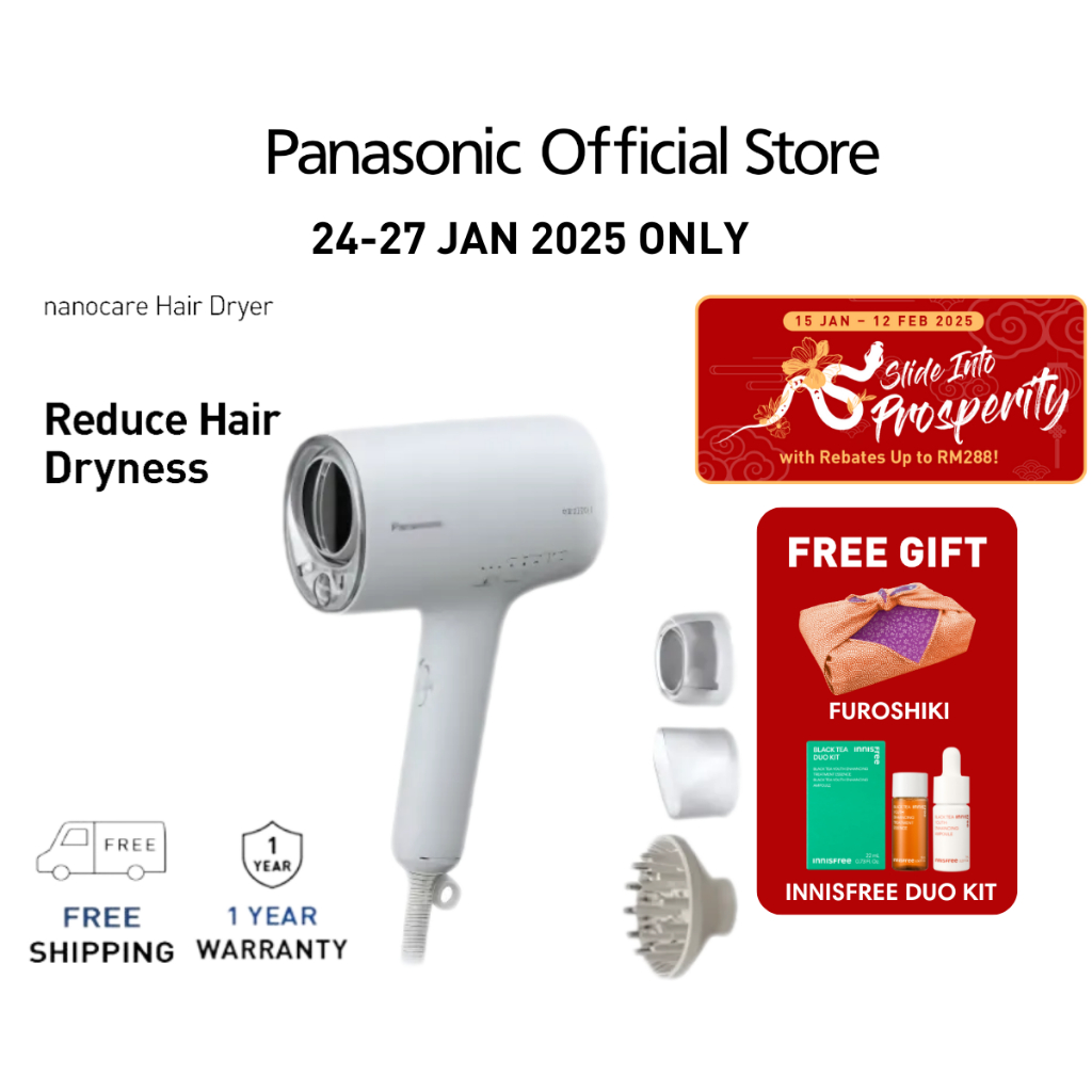 Panasonic nanocare Hair Dryer EH-NA0J MOISTURE+ and Mineral EH-NA0J-H655 | Shopee Malaysia