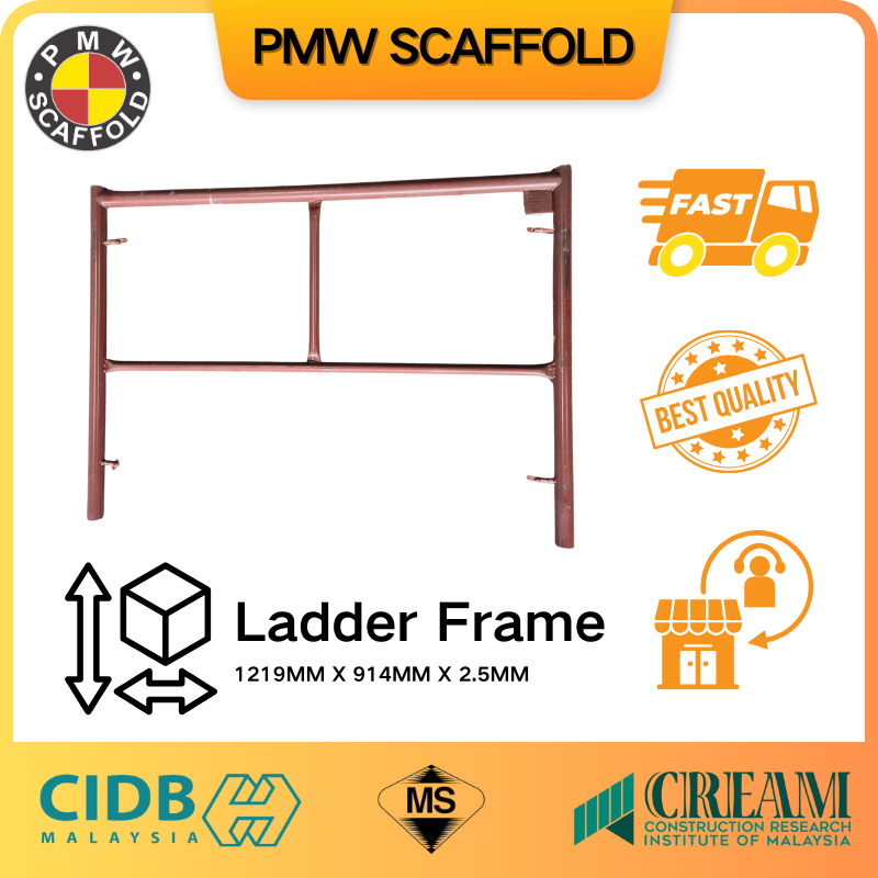 New Unit 3 Feet/914mm/CIDB MS 1462-1 & CIS22:2023/Ladder Frame/Kerangka ...