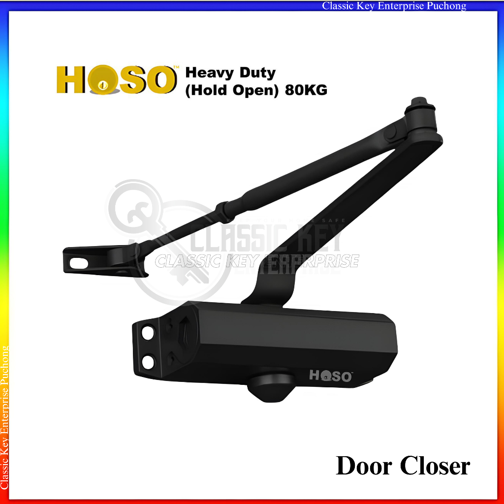 (Hold Open - 80kg) Hoso Door Closer Model HSDC-064 Heavy Duty | Shopee ...