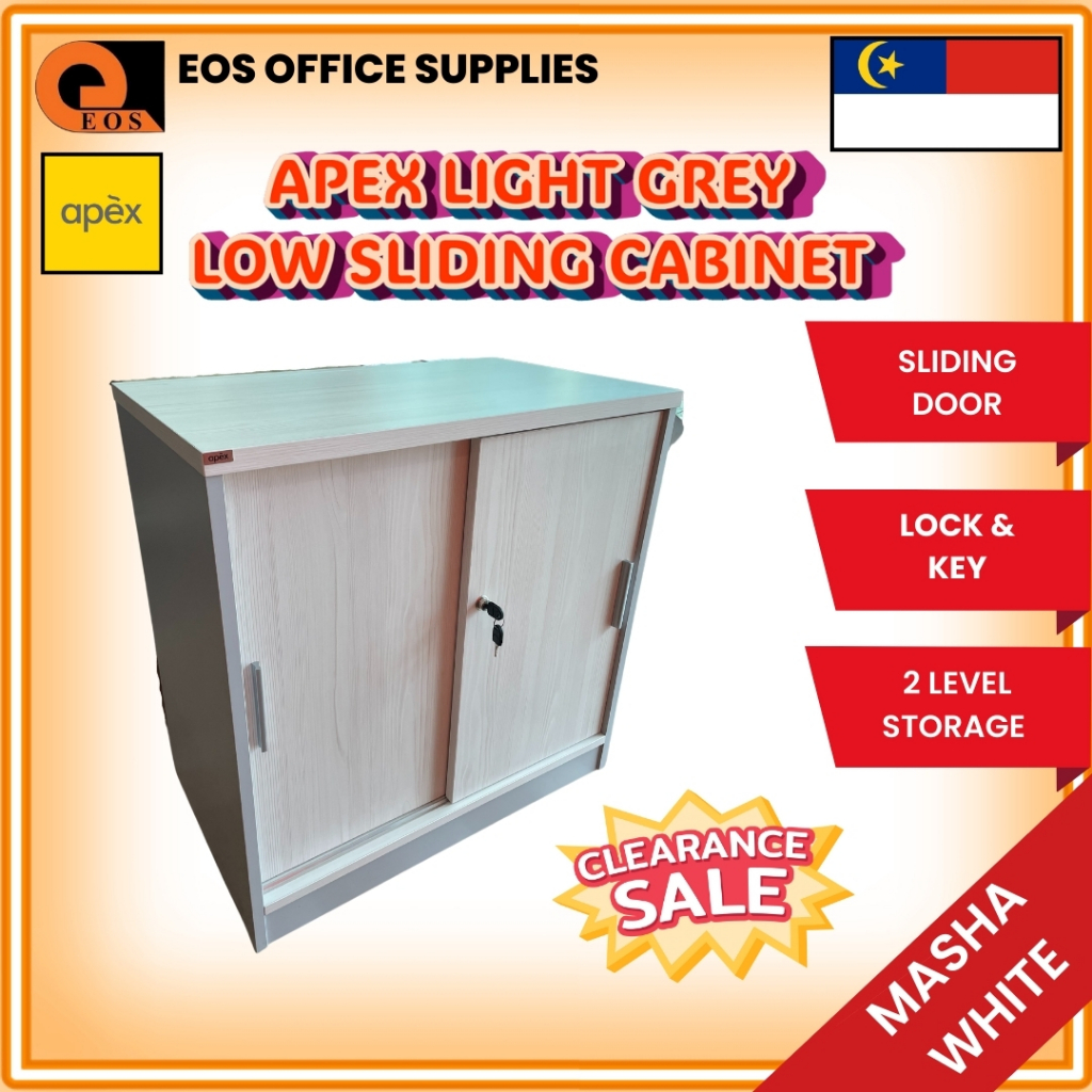 Apex Low Sliding Cabinet Storage Lock Cabinet Filing Cabinet Home ...